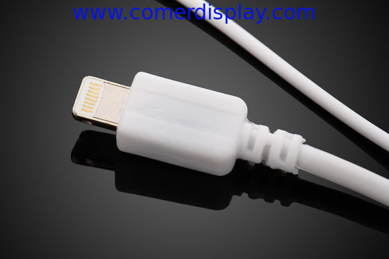 COMER Hot sale eas system ABS material 6 ports security smart phone safer shelf with charging cable
