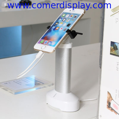 COMER Retail security display cell phone holder with alarm and charging function