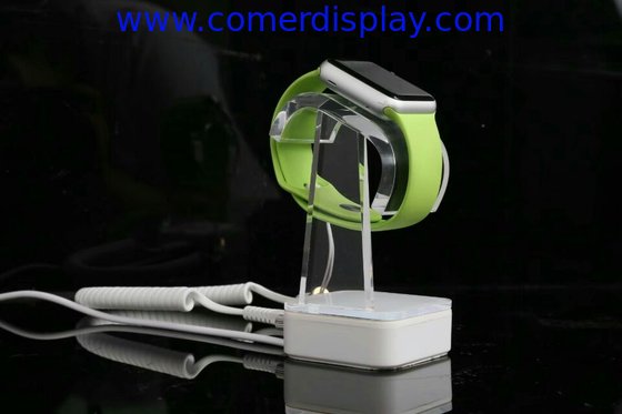 COMER smart watch Merchandise retail open acrylic display security with alarm