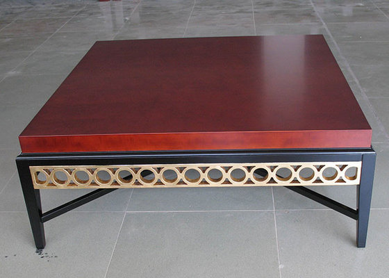 Black Wooden Modern Wood Coffee Tables For 5 Star Hotel Lobby / Bedroom