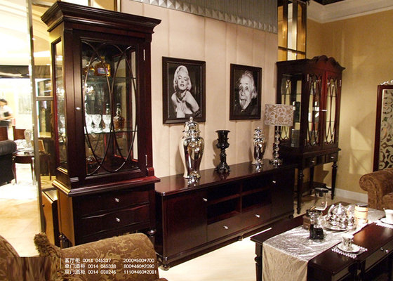Multi Color Natural Wood Luxury Living Room Furniture Wooden Cupboard