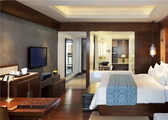 Luxury Suite Furniture Modern Bedroom Furniture Set For Holiday Inn / Resort