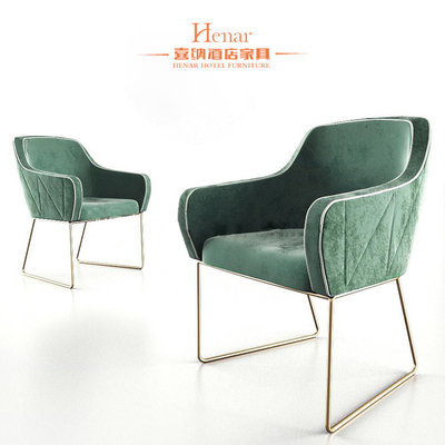Luxury Hotel Polish Modern Dining Room Chairs / Stainless Steel Dining Chairs with Fabric Decoration