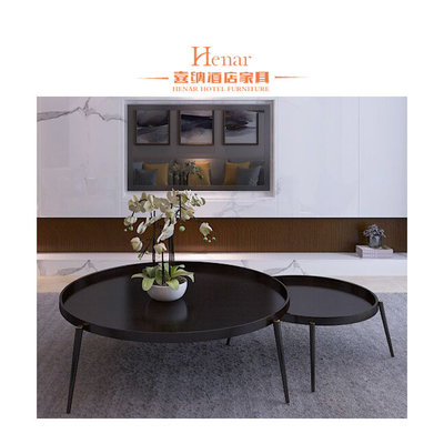 Industrial Italy Modern Luxury Metail Black Combination Coffee Table For Living Room