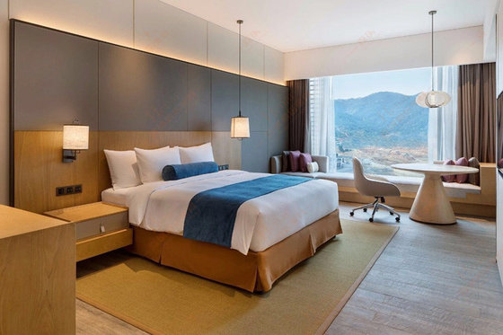 King Bedroom Attractive Modern Wooden Furniture Oak Veneer Color