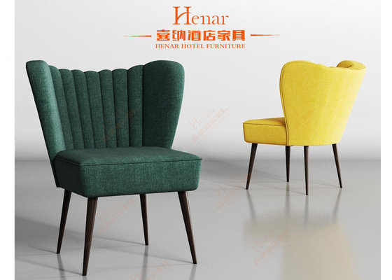 Comfortable Modern Pack Curved Back Dining Chair 45# Density Sponge Filling Upholstery