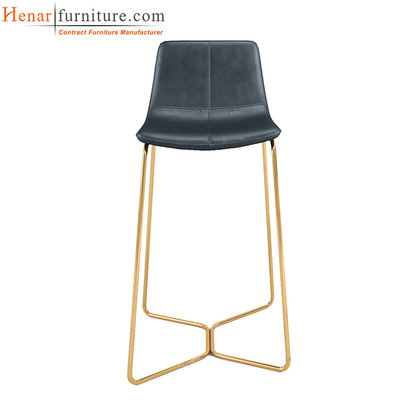 Soft ComfortableMetal Frame Bar Stool / Modern Bar Chairs for Night Club