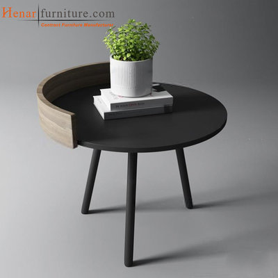 American Trails Modern Design Coffee Table with Wooden Black Top and Trim