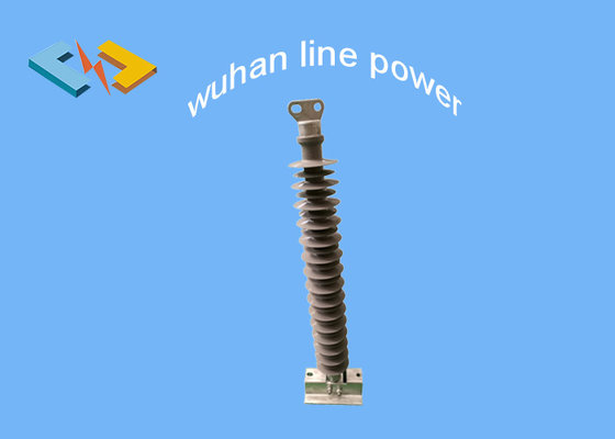 66kV Composite Polymer Line Post Insulators12.5kN Two Hole Blade With Flat Base