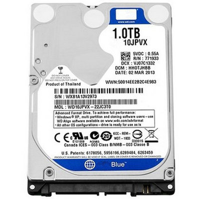 WD Blue WD10JPVX 1TB laptop sata internal hard drive for desktop computer