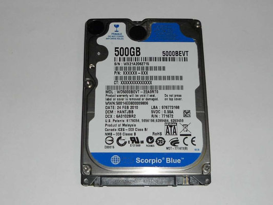 High speed 2.5 inch SATA Hard Disk Drive 500GB with SATA or PATA interface