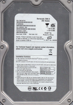 250GB Desktop IDE Hard Disk Drive Desktop Internal sea gate hard disk