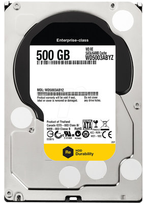 Enterprise 3.5inch SATA 500GB 7200rpm Hard Drive With Caviar Black W5003ABYZ