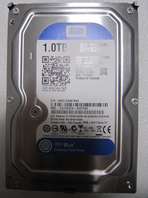 Western Digital 7200 RPM Internal hard disk 1tb Bare Drive 64MB Cache SATA 3.5"