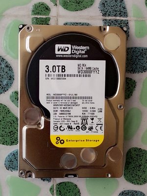 3.5inch SATA Internal Server Hard Disk 3TB , 7200RPM 64MB Cache WD3002FAEX