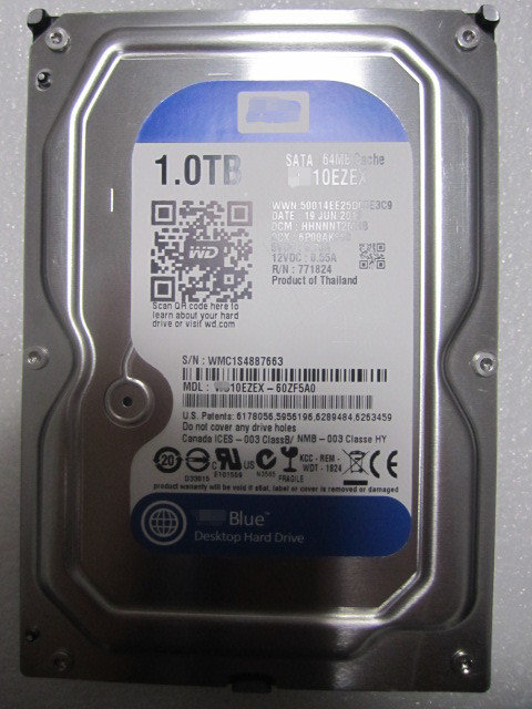 Western Digital 7200 RPM Internal hard disk 1tb Bare Drive 64MB Cache SATA 3.5"