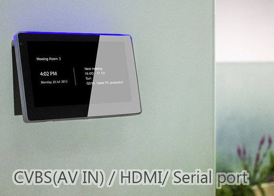 Multi Function Conference Room Booking Display Monitor Tablet With LED Light