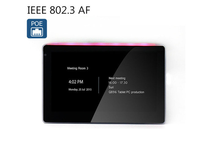 7 Inch Android POE RJ45 Wall Mount Touch Panel PC For Meeting Room Booking