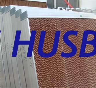 Evaporative cooling pad with frame & poultry cooling pad