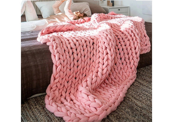 Pure Cotton Wool Warm Winter Accessories Thick Large Arm Hand Heavy Wool Blanket