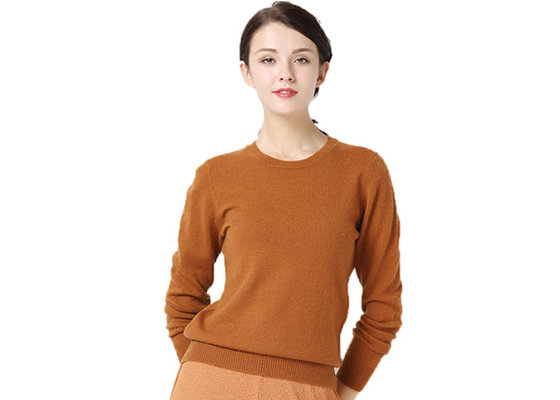 Thick Womens Cashmere Jumper , Pure Cashmere Jumpers 16 Colors Appearance