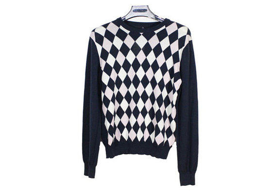 V Neck Argyle Pattern Mens Knit Sweater Fall And Winter Designer M L XL XXL