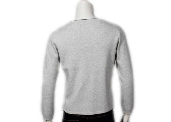 Long Sleeve Mens Cotton Sweaters Stylish V Neck Button Full Needle Knitted Pullover