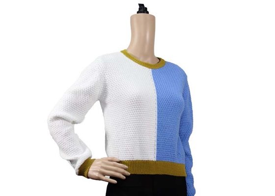 OEM Personalized Design Loose Casual Knit Round Neck Sweater Women For Ladies