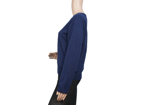 Autumn Blue Anti - Pilling School Uniform Sweaters With Rib Hem For Unisex