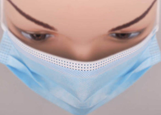 Disposable Blue Anti Virus Surgical Protective Mask 3 Ply Elastic Ear Loop Filter Mask