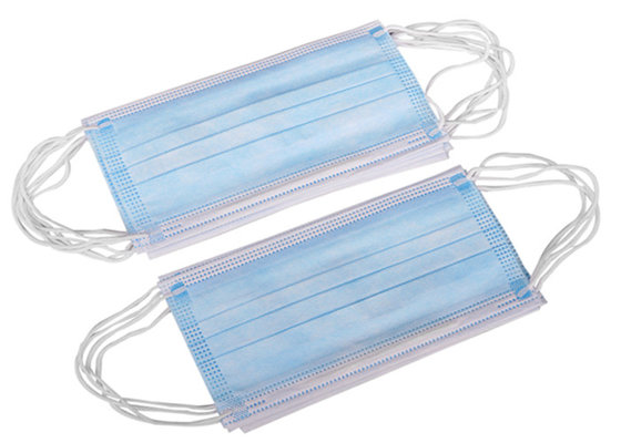 Disposable Blue Anti Virus Surgical Protective Mask 3 Ply Elastic Ear Loop Filter Mask