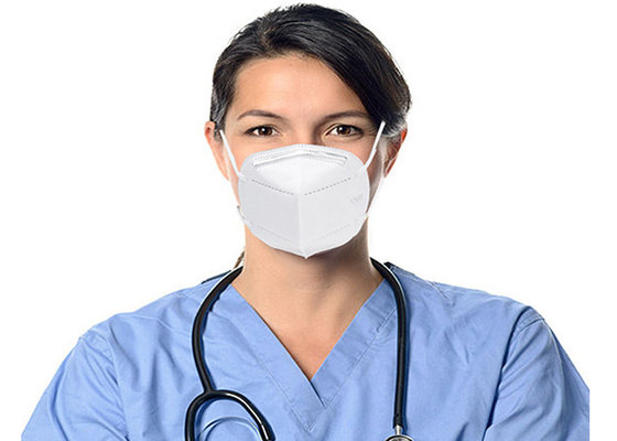 Respirator Kn95 Mask With 4 Layers , White Folding PM2.5 Filter Mouth Mask