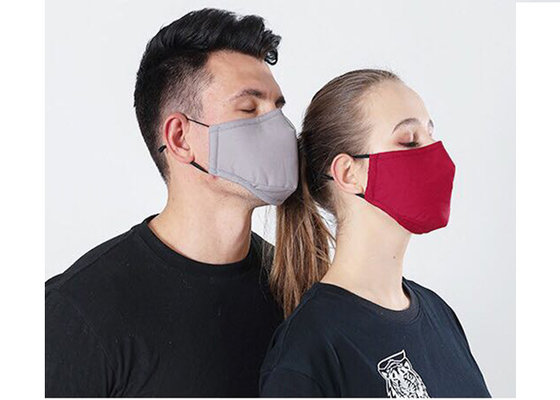 Cotton Cloth Surgical Protective Mask Reusable Three Layers Elastic Strap Tightening For Adult