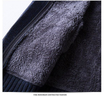 Winter Color Matching Hooded Zipper Cozy Knit Sweater