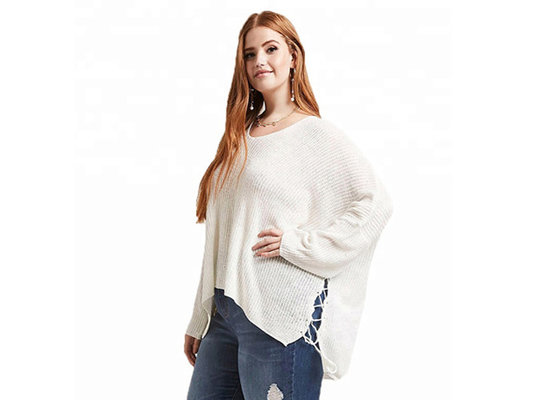 Britse Stijl Overmaatse Open breit Sweater, Overmaatse Verbindingsdraadvrouwen voor Daling