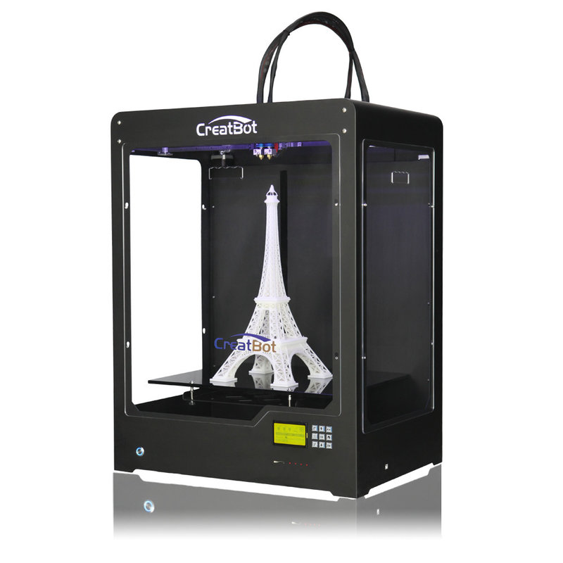 Large Desktop Triple Extruder 3d Printer With All Metal Frame Structure