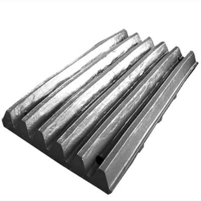 Crusher Wear Parts High Manganese Rock Jaw Crusher Spare Parts Fixed Moveable Jaw Plate
