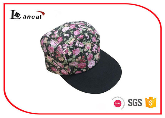 5 Panel Pink Baseball Caps For Ladies / Plastic Buckle College Baseball Hats