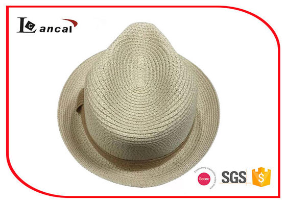 Panama 100% Paper Wide Brimmed Straw Hat Natural Color With Light Brown Band