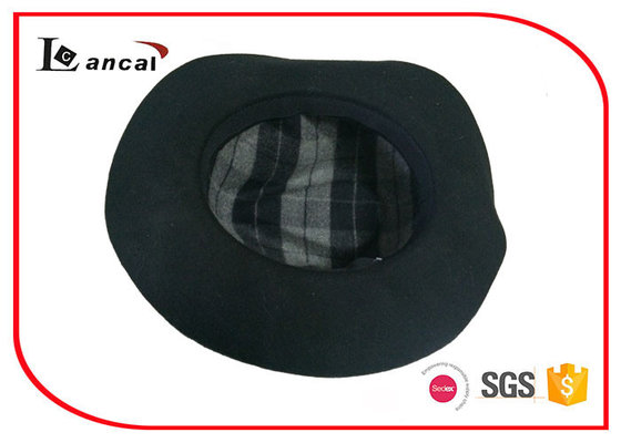 Check Wool Felt Hat