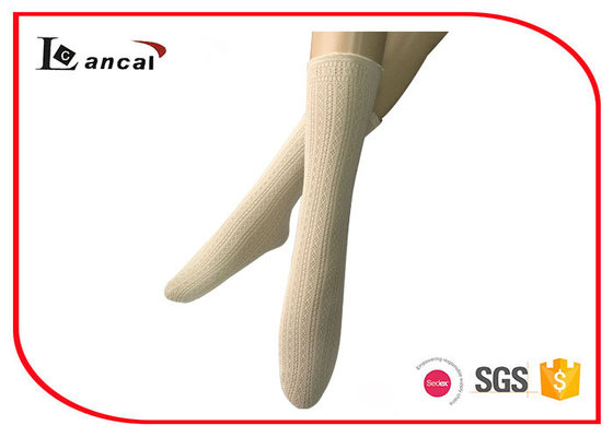 Triple Cable Knitted Nylon Ladies Silk Socks With Elastic Edge Stockings