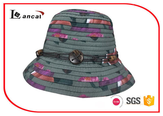 Multi Color Wide Brim Sun Hat , Superposed Style Ladies Straw Hats