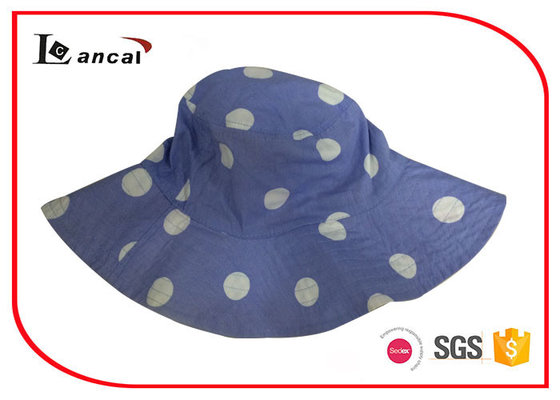 Reversible Wide Brimmed Sun Printed Bucket Hat For Girls Light Weight
