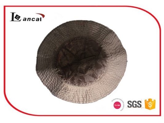 Floral Printed Floral Bucket Hat With Khaki Polyester Lining Reversible Rain Hat