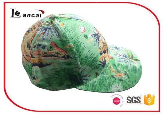 6 Panel  Polyester  Baseball Caps Hats,Tropical Style Ball Caps
