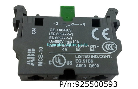 925500593 Cutter Parts GTXL Switch 1NO Contact Block , Especially Suitable For Gerber Cutter GTXL