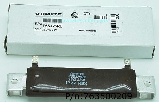 Cutter Parts GTXL 763500209 RESISTOR, 25 OHM 55W, OHMITE F55J25R, Especially Suitable For Gerber Cutter Parts GTXL