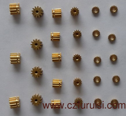 CNC turning machining copper/bronze/small brass gear for toys