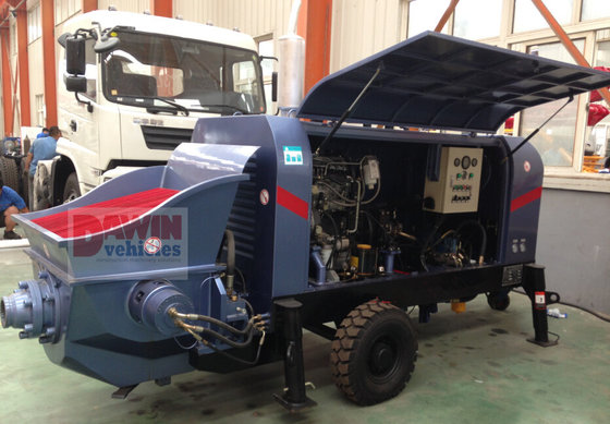China 30m3 40m3/hr Small trailer hydraulic concrete pump with diesel or electric power supplier