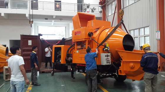DJBT30 LOVOL Diesel Power Hydraulic Concrete Mixer with Pump 30 cubic meter per hour Capacity supplier